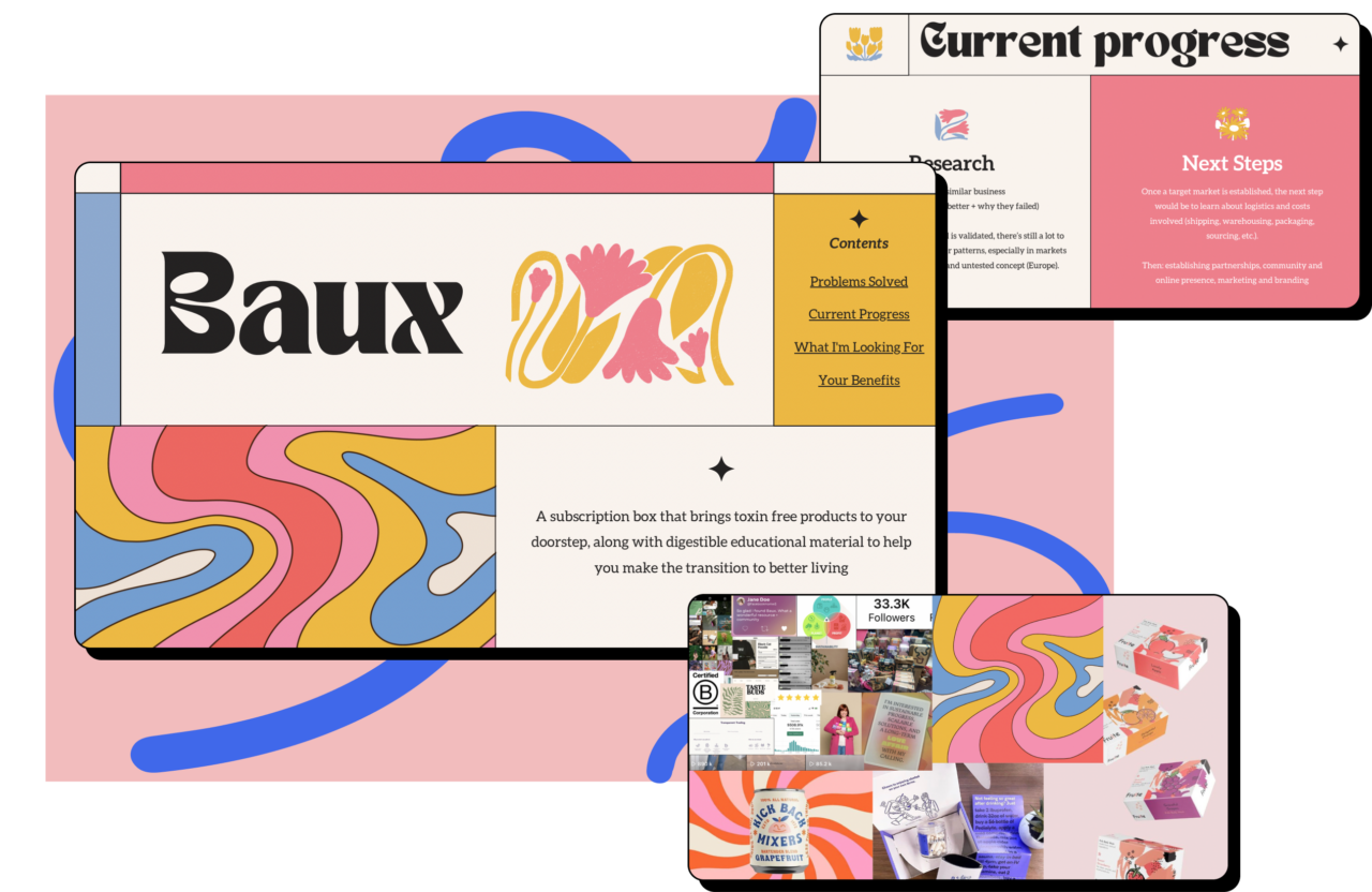 Baux stayed grounded and fresh with its branding | Horenso